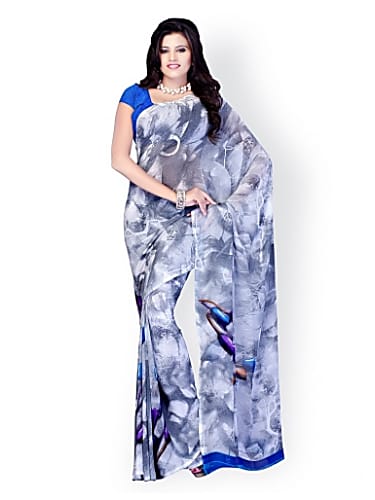 Mahru Sheikh Grey Saree look Episode 23 style inspiration | Tere Bin ...